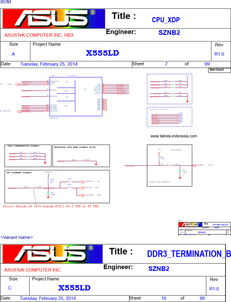 Asus x555ld Rev1.2 | PDF | Electronics | Electrical Engineering