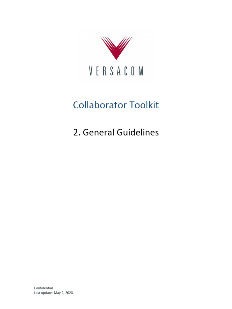 2.versacom GeneralGuidelines | PDF | Computing