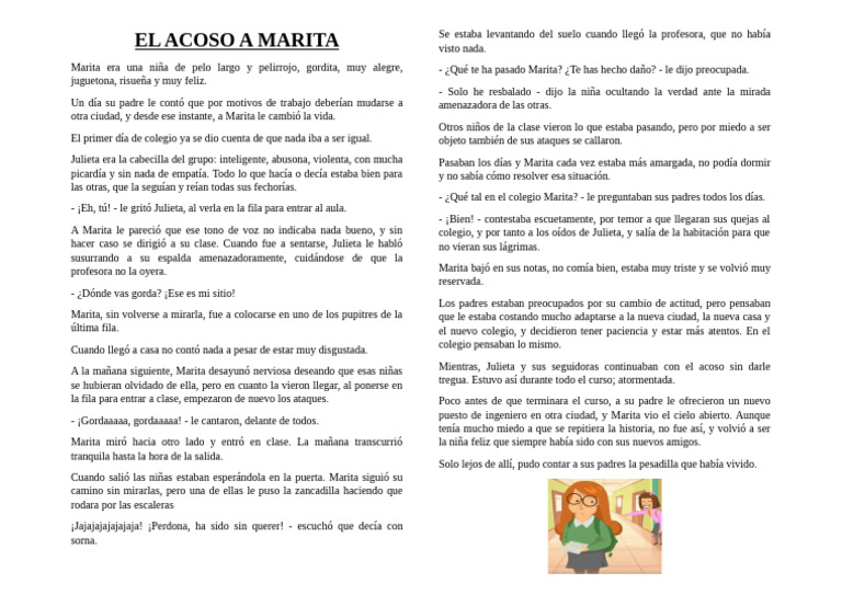 El Acoso A Marita 12 de Noviembre | PDF