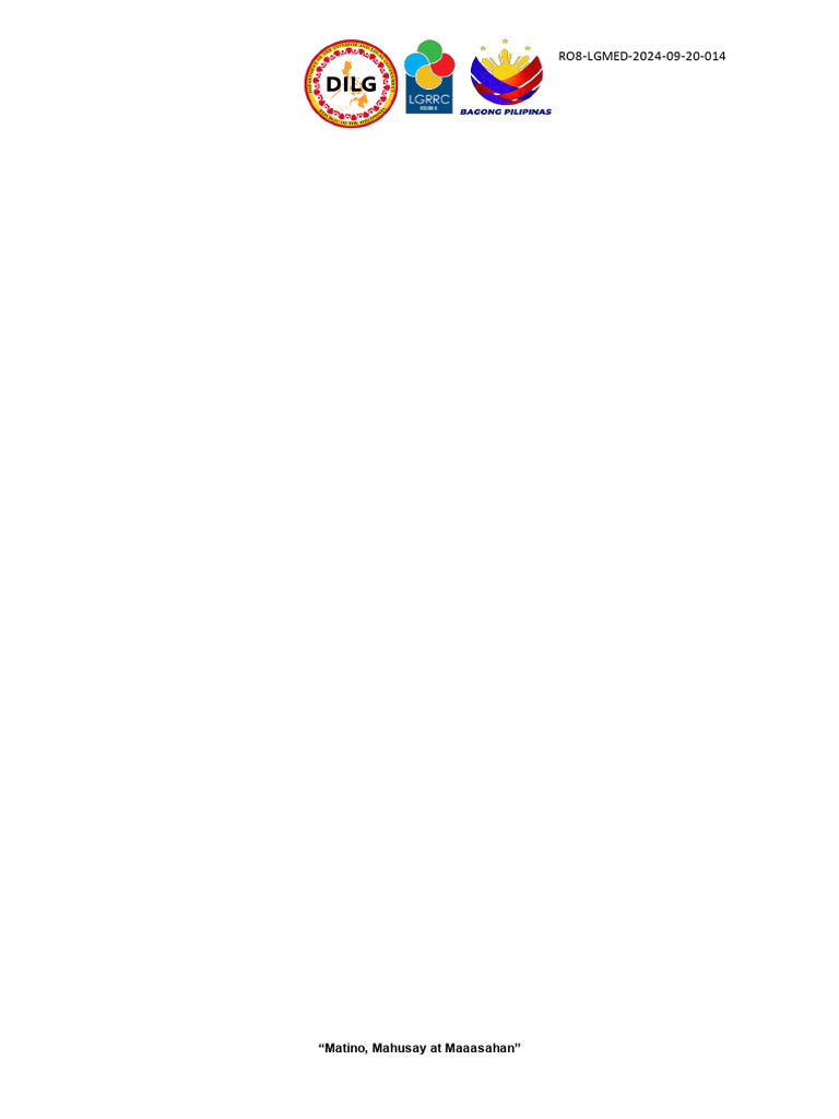 PAGSANYOG Indicative Program | PDF | Philippines