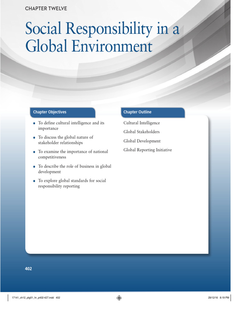 Global Social Responsibility Insights | PDF | Employment | Supply Chain