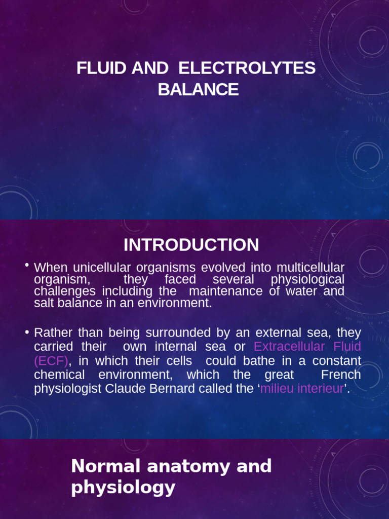 Fluid and Electrolyte Balance | PDF | Clinical Medicine | Medical ...