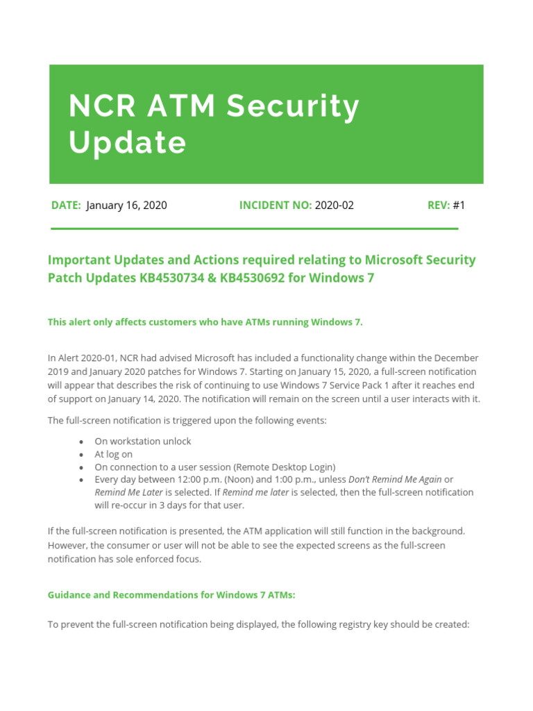 652cfc9d15486531fd458da7 NCR Security Alert External 2020 02 MS ...