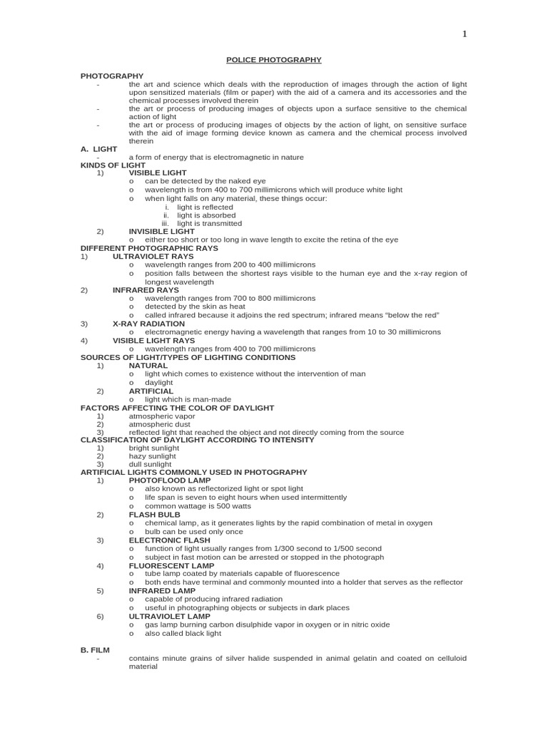 police photography | PDF | Camera Lens | Camera