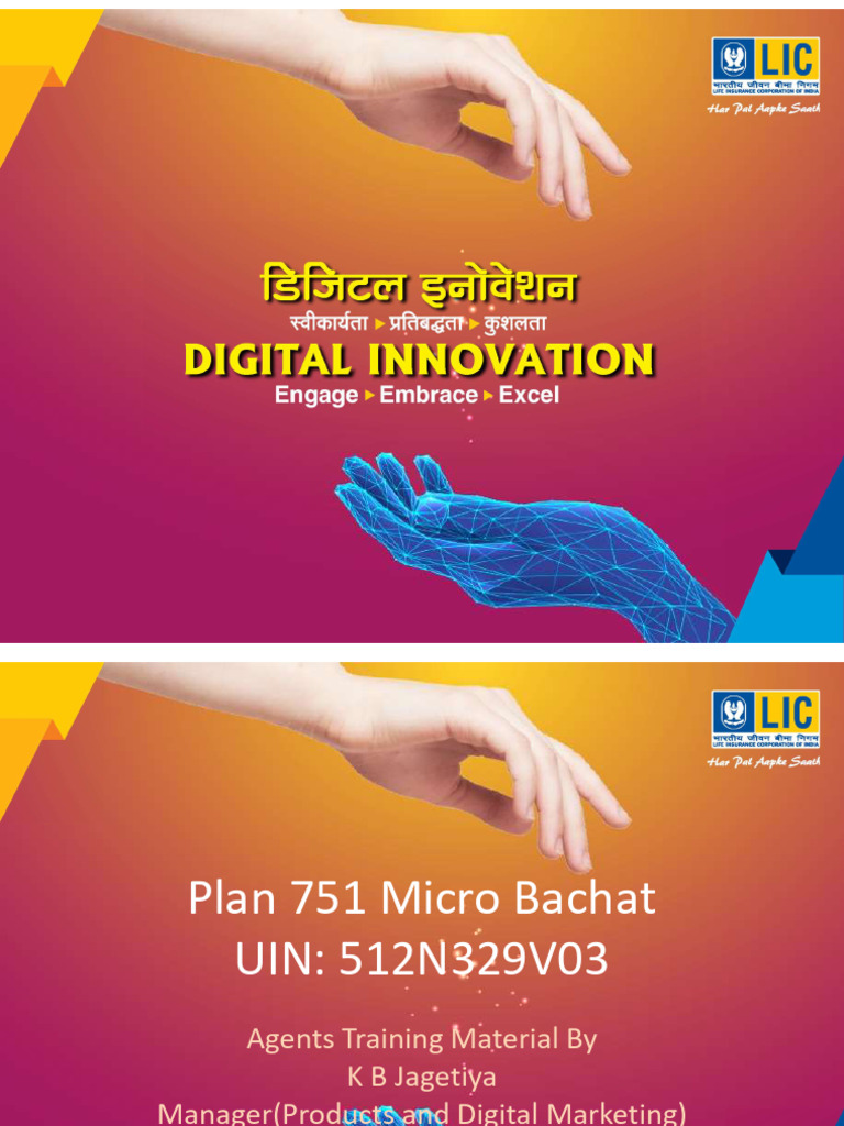 751 Micro Bachat For Agents 1 | PDF | Insurance | Life Insurance