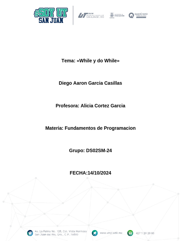 While y Do While | PDF | Programación de computadoras | Ciencias de la Computación