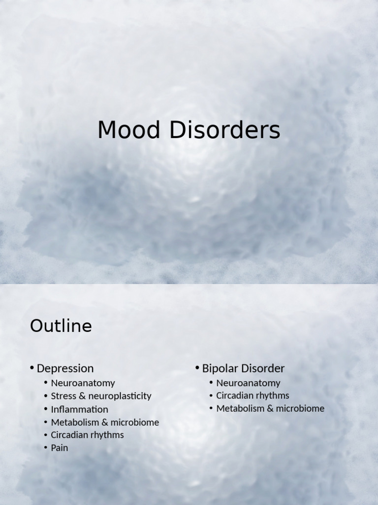PSY 449 Mood Disorders | PDF | Serotonin | Major Depressive Disorder