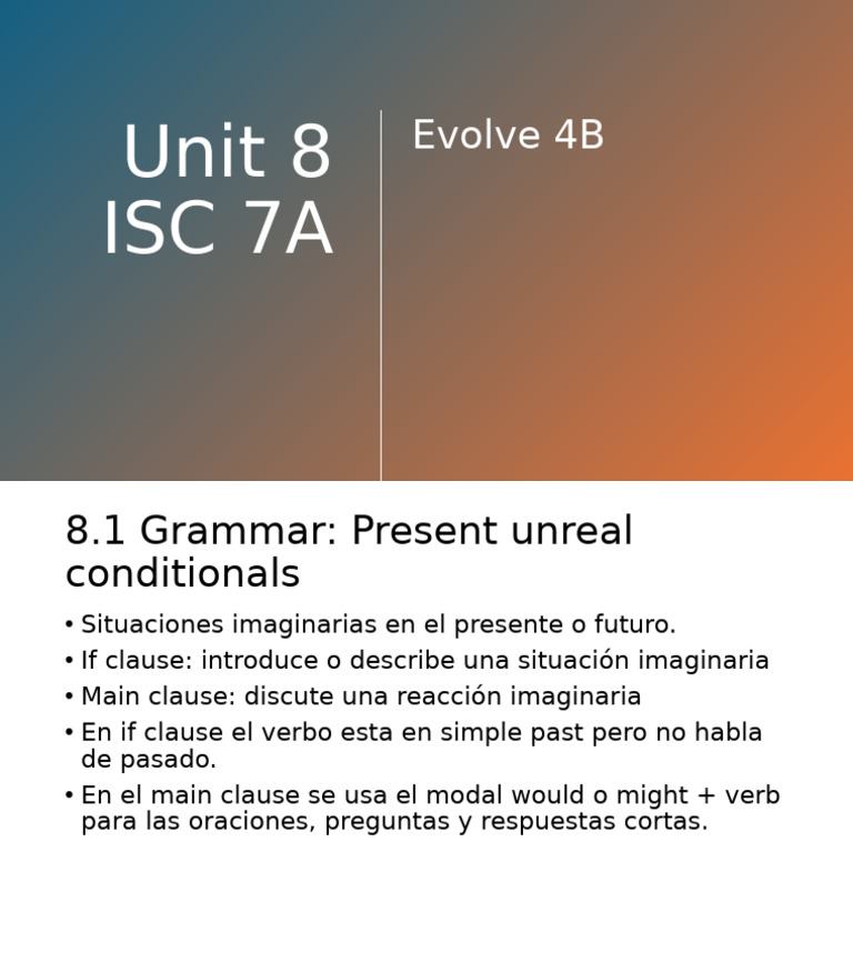 Unit 8 ISC 7A | PDF