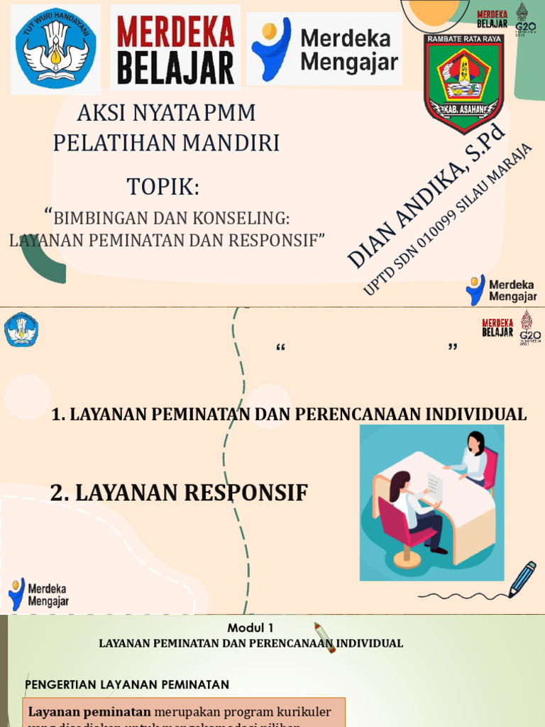 Aksi Nyata Bimbingan Dan Konseling Layanan Peminatan Dan Responsif | PDF | Karier & Perkembangan ...