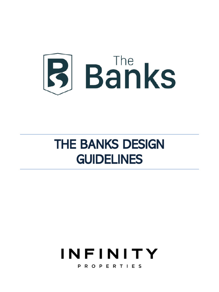 The Banks Design Guidelines July 2022 | PDF | Brick | Roof