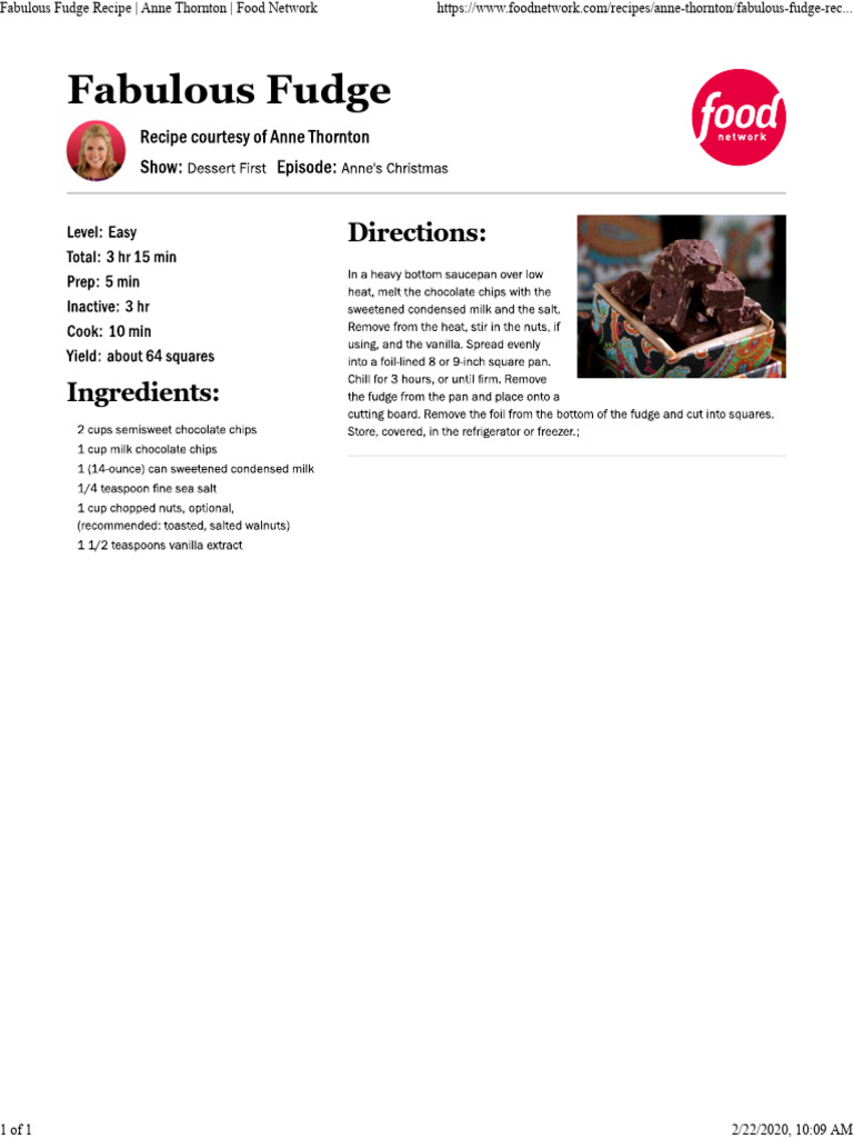 Fudge | PDF | Cooking, Food & Wine