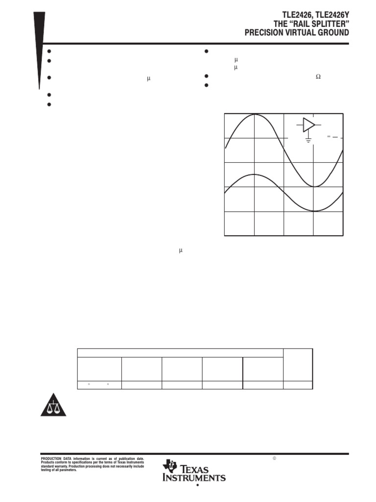 Tle 2426 | PDF | Operational Amplifier | Amplifier