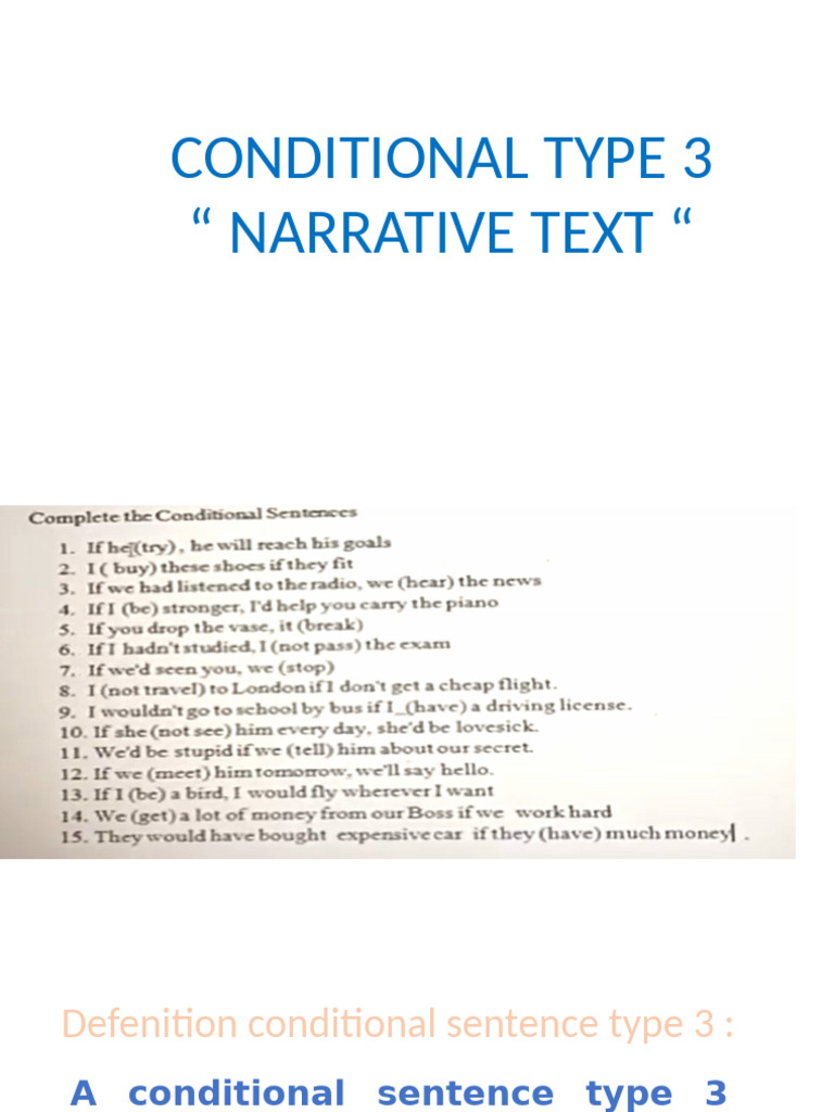 Presentation Conditional Sentence | PDF