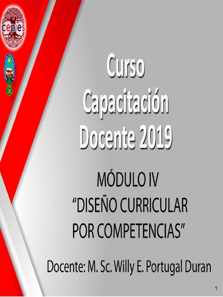 Modulo IV Diseño Curricular Por Competencias Dossier Parte III | PDF | Plan de estudios | Evaluación