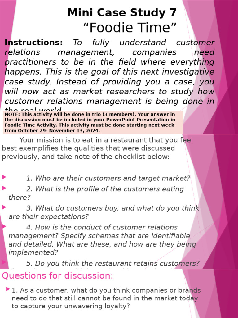 Mini Case Study Chapter 7 | PDF | Business