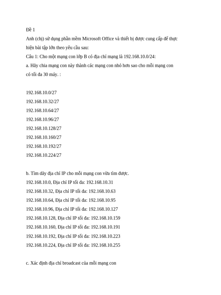 XaDangHoangDuy De1 | PDF
