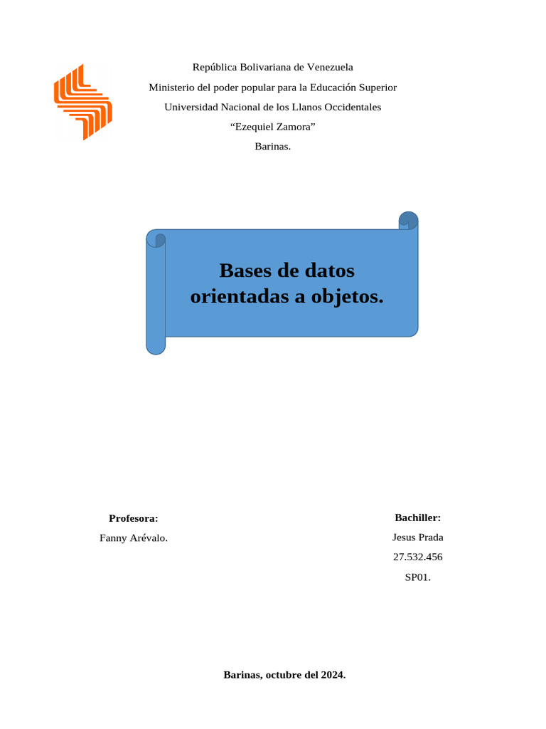 Bases de Datos II | PDF | Objeto (informática) | Herencia (Programación ...