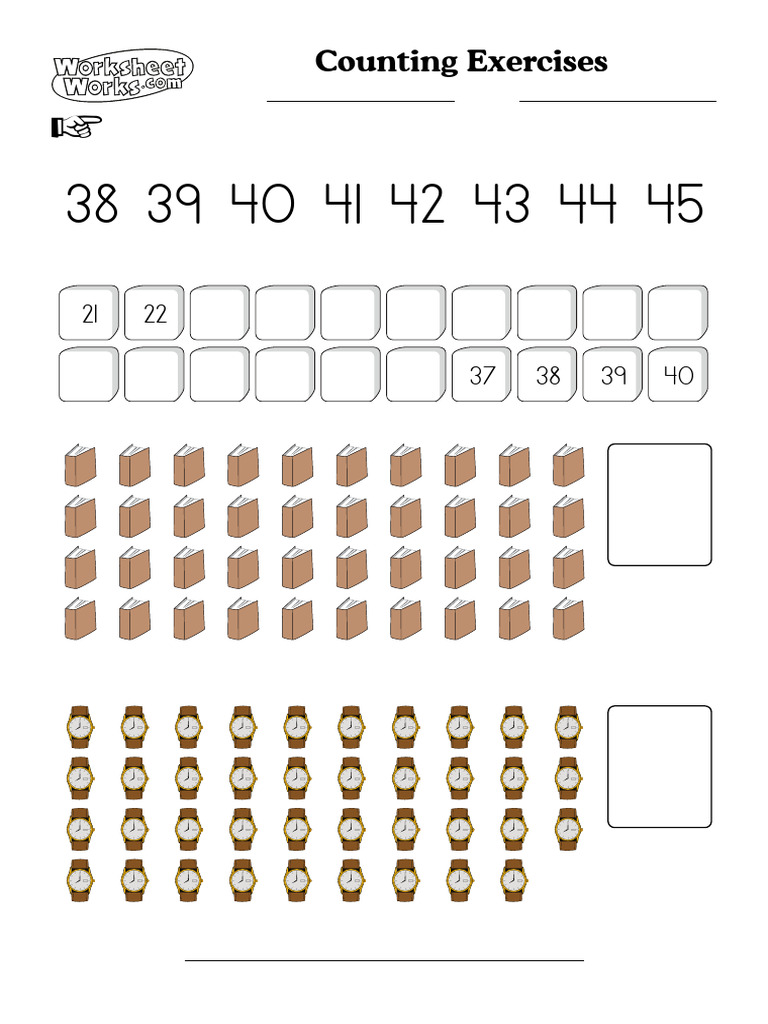 WorksheetWorks Counting Exercises 5 | PDF | Teaching Methods & Materials