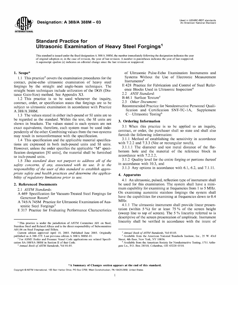Astm A 388 | PDF