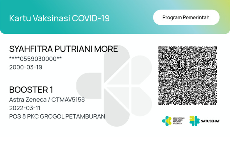 Sertifikat-Vaksin-Dosis 3-Syahfitra-506 | PDF