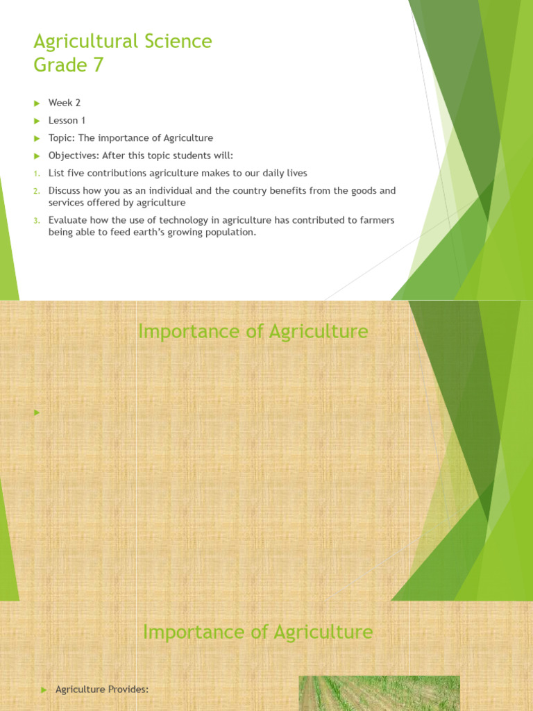 Importance of Agriculture in Economy | PDF | Agriculture | Infrastructure