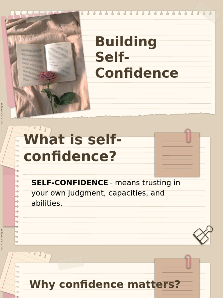 Building Self Confidence | PDF | Emotions | Psychology