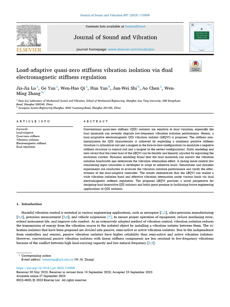 04 Load-Adaptive Quasi-Zero Stiffness Vibration Isolation Via Dual ...