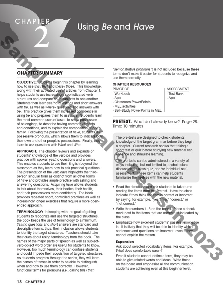 Basic English Grammar Teacher Book | PDF | Question | English Language
