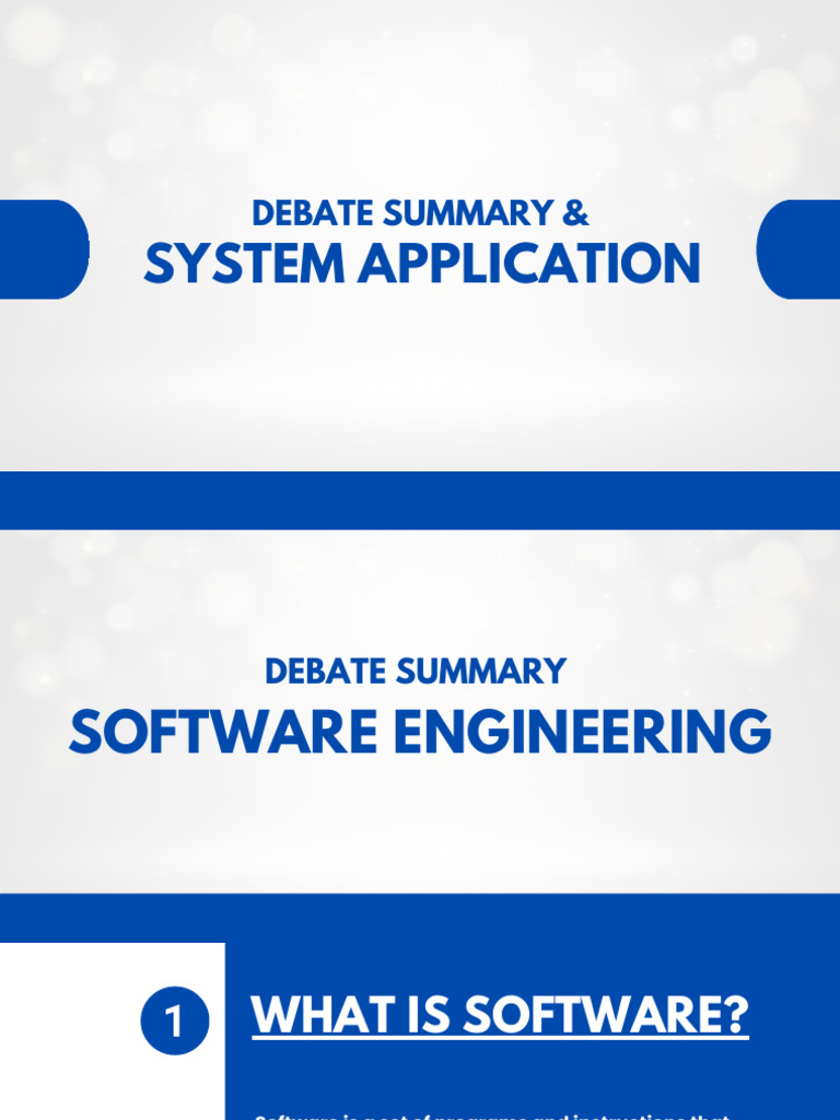 Debate Summary & Application System DES3013 | PDF | Software | Engineering