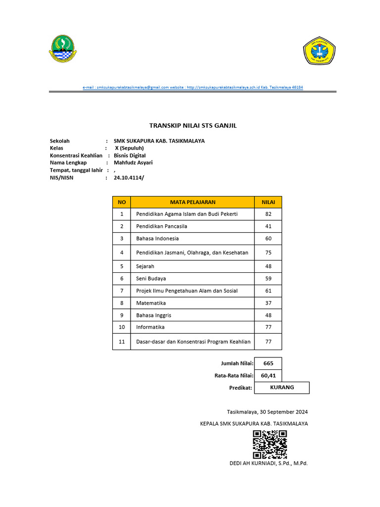 Transkrip Kelas Mahfudz | PDF