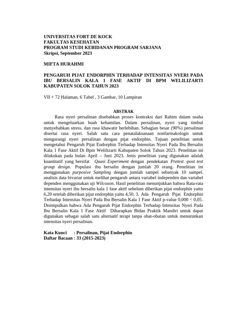 Abstrak Ami | PDF | Wellness