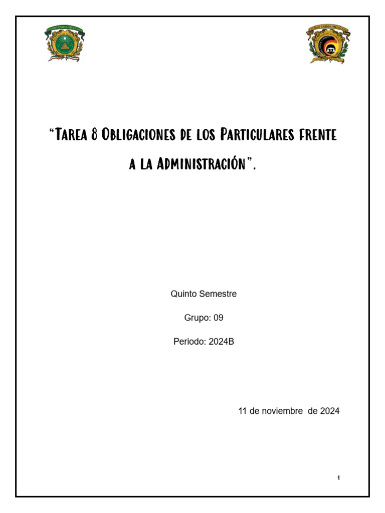 Tarea8 Tog | PDF | Constitución | Multa (pena)
