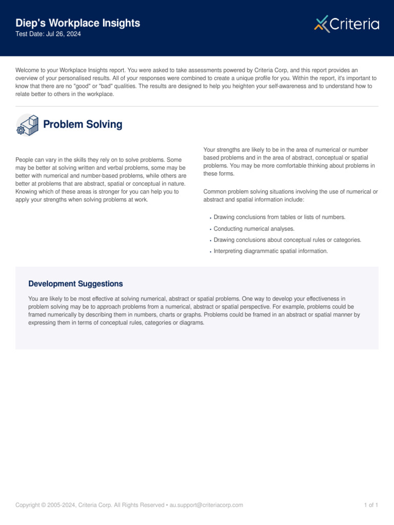 Workplace Insights - Diep Nguyen Ngoc-Workplace-Insights | PDF ...