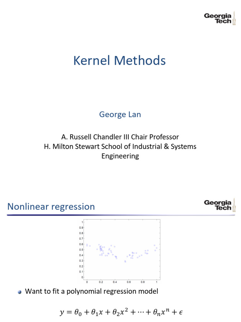 lecture17_kernels | PDF | Principal Component Analysis | Mathematical Physics