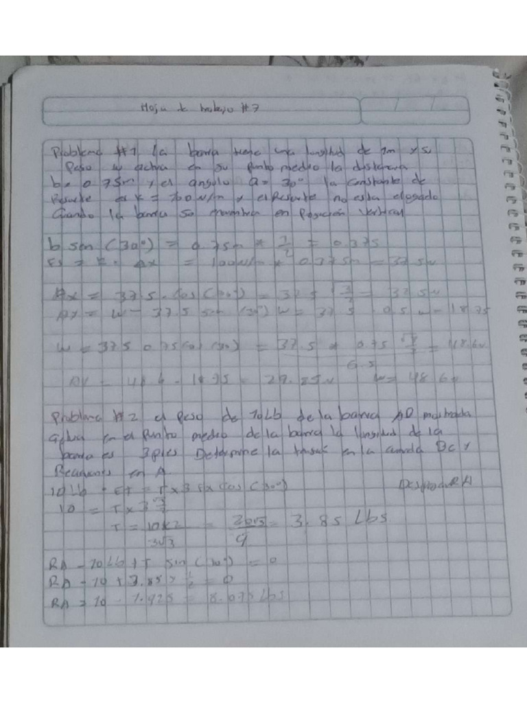 Hoja de Trabajo 7 MCR I Carlos Diaz | PDF