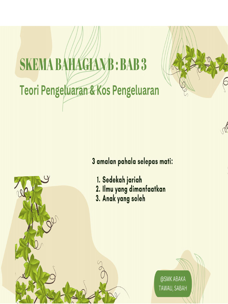Skema Bahagian B Bab 3 Sem 1 2024 | PDF