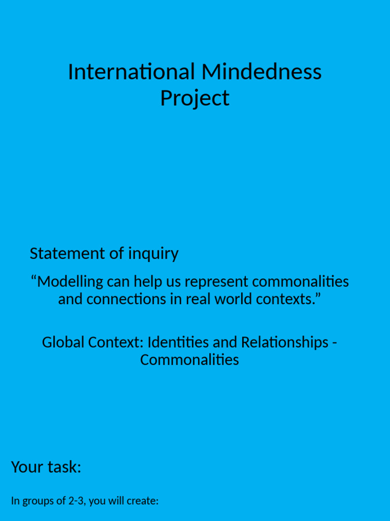 Understanding International Mindedness | PDF | Career & Growth | Social ...