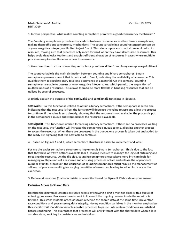 Quizkaysir Joms | PDF | Concurrent Computing | Operating System Technology