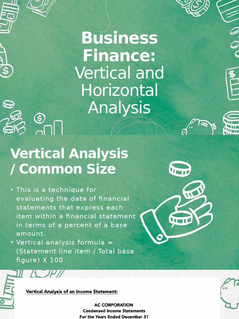 Unit 2.6 Vertical and Horizontal Analysis | PDF | Finance & Money ...