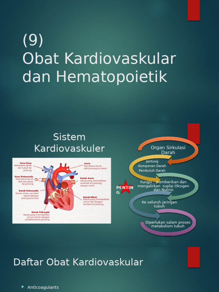 Obat Kardiovaskular Dan Hematopoietik | PDF