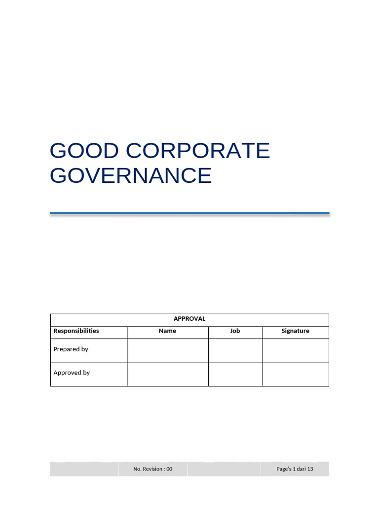 GCG Charter | PDF | Board Of Directors | Regulatory Compliance