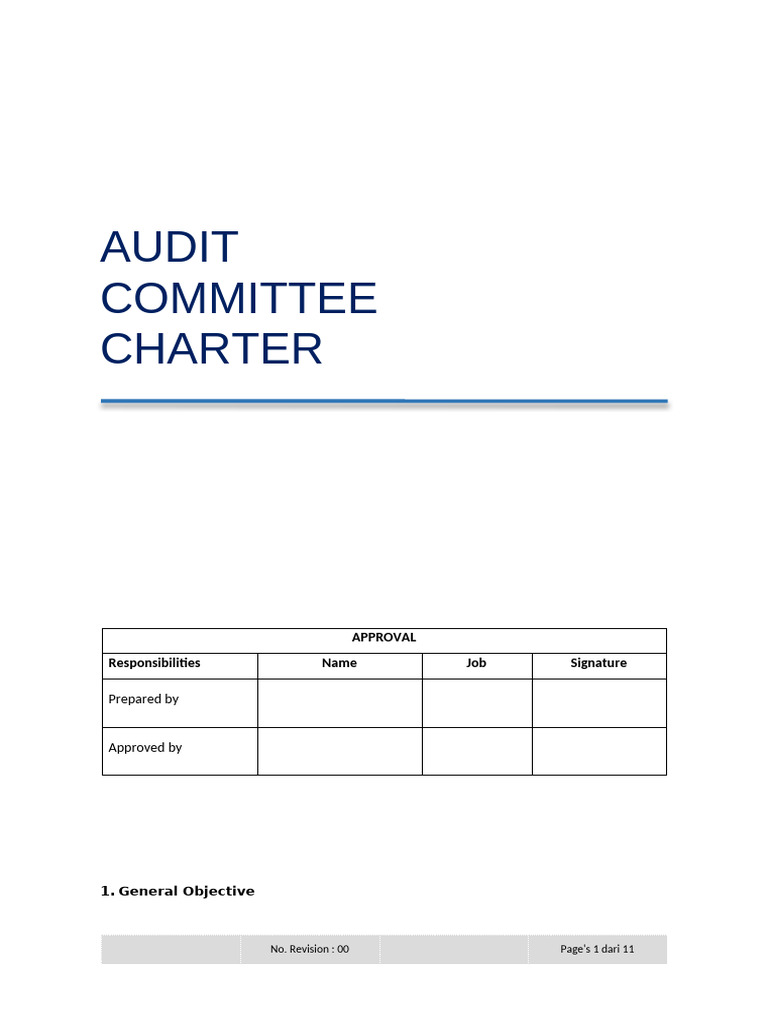 Audit Committe Charter | PDF | Audit | Internal Audit