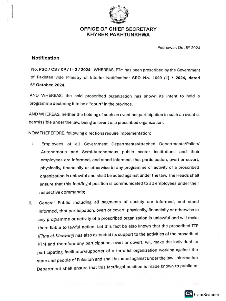 Notification PTM | PDF