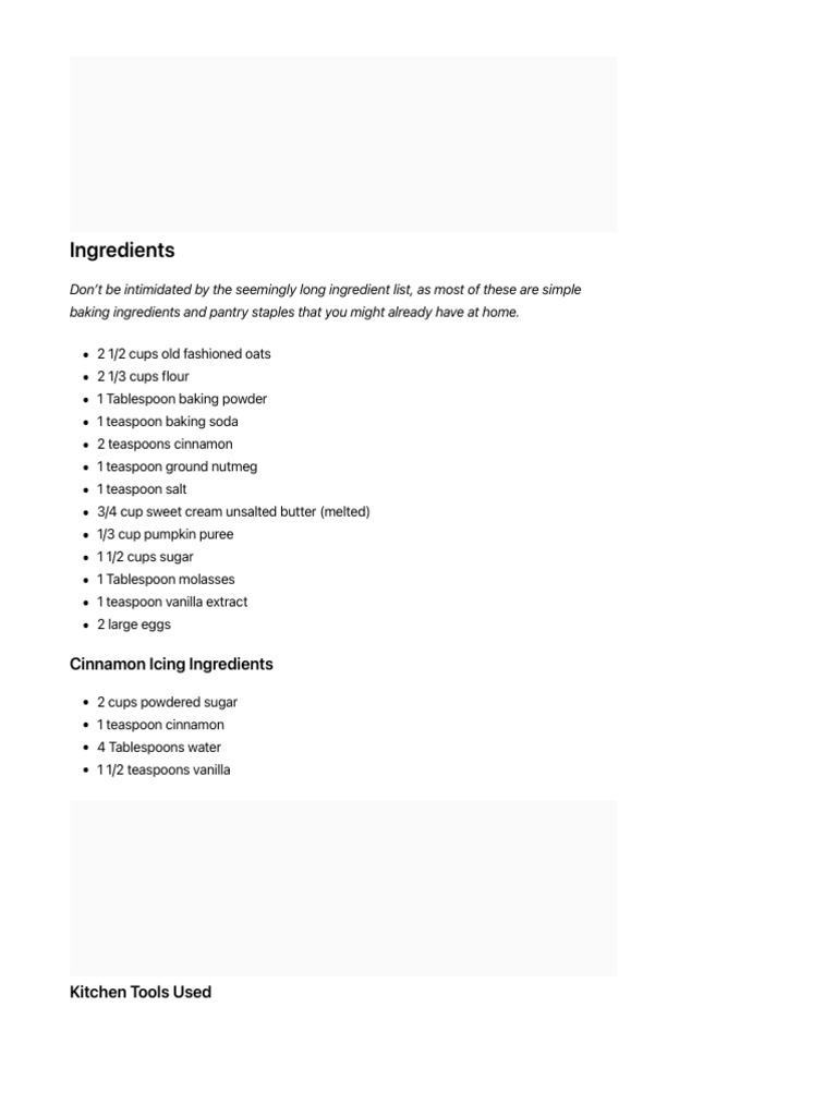 Pumpkin Oatmeal Cookie Recipe | PDF | Teaspoon | Oatmeal