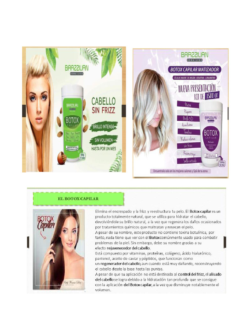 Botox Orgánico para el Cabello: Guía Completa | PDF | Salud y bienestar
