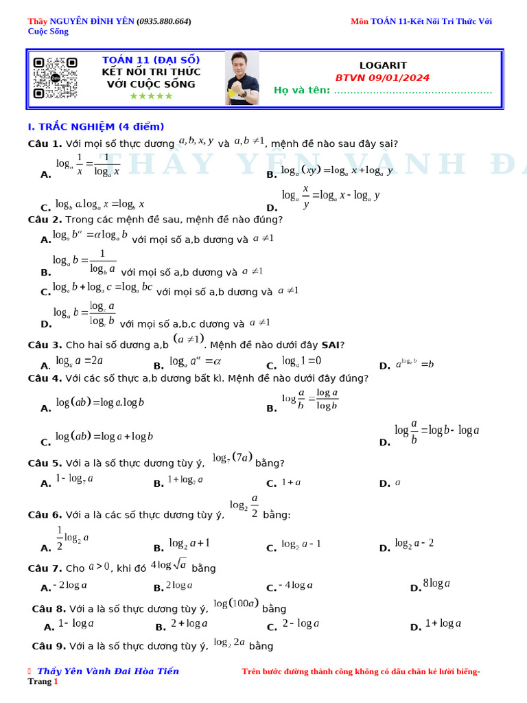 BTVN 09 01 2024 | PDF