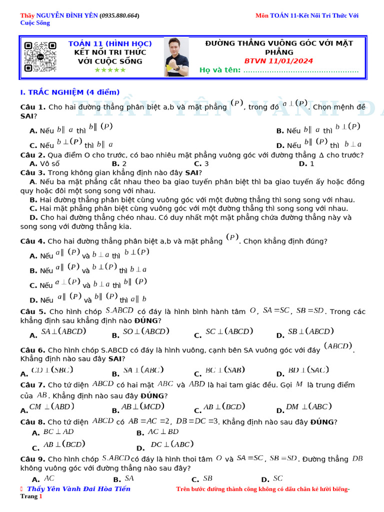 BTVN 11 01 2024 | PDF