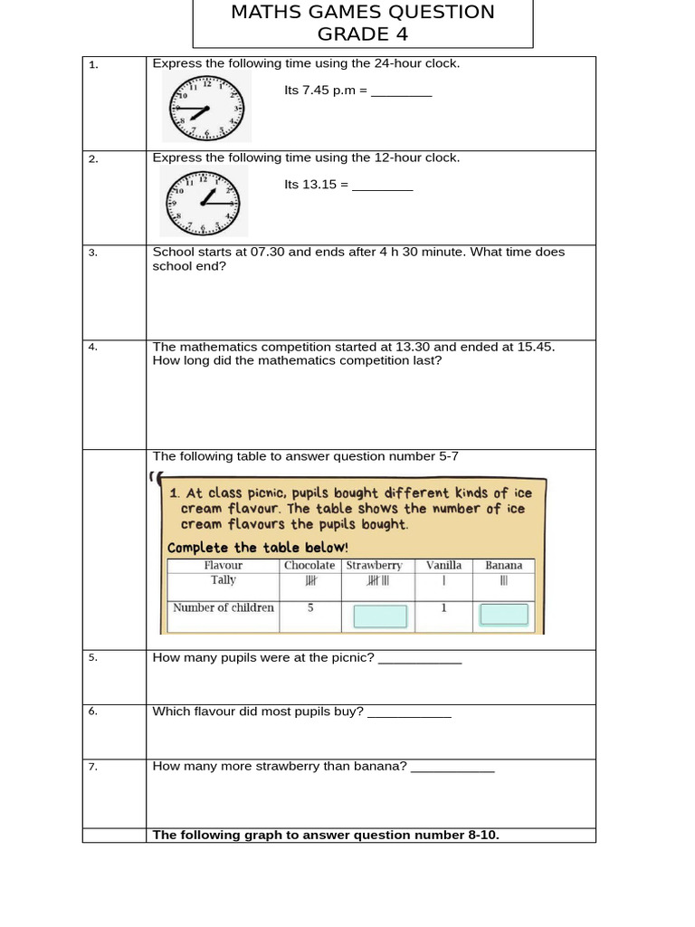Math games question | PDF