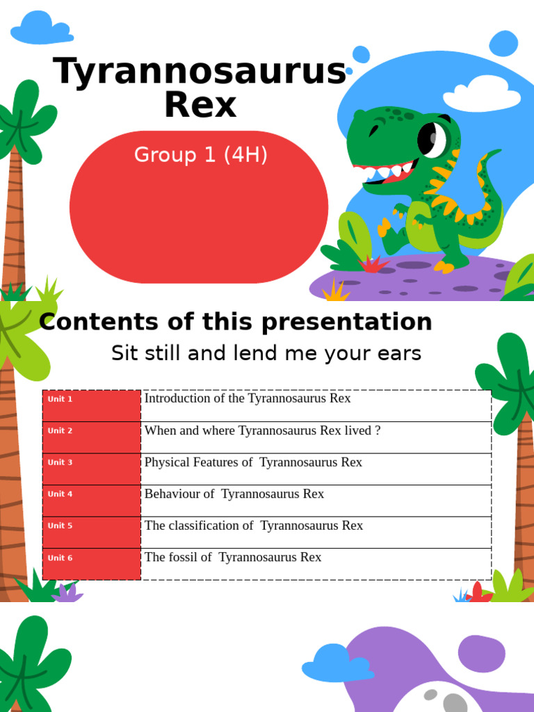Dinosaur Stories For Pre-K by Slidesgo | PDF | Tyrannosaurus | Planets