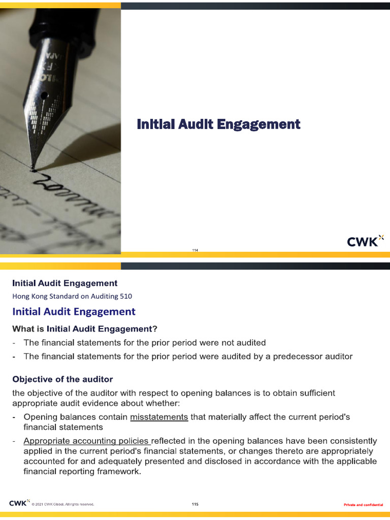Initial Audit Engagement | PDF
